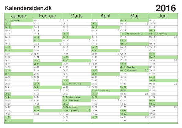Kalendersiden: Lav din egen kalender