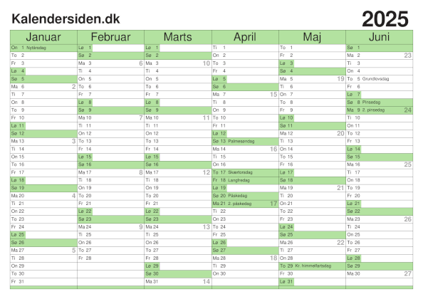 Kalendersiden: print-selv kalender